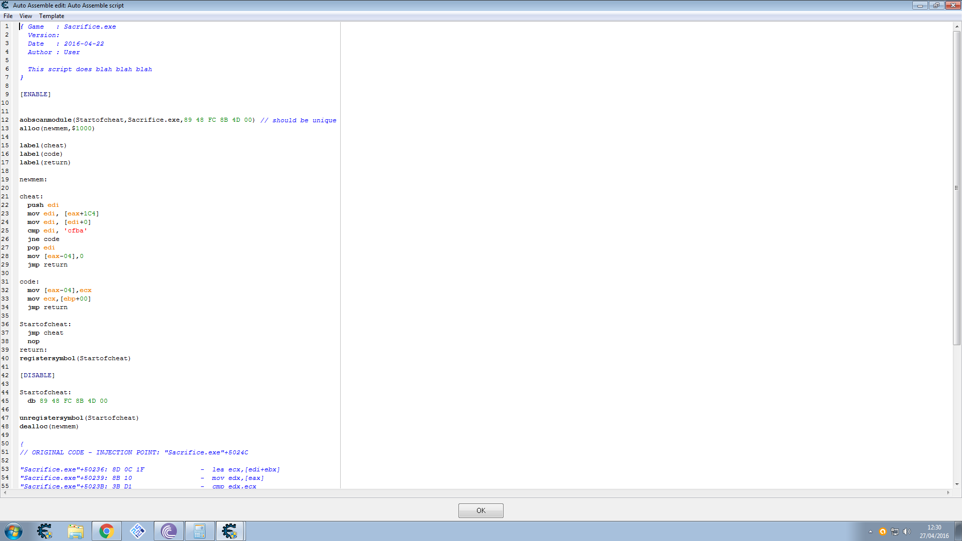 Cheat Engine View Topic Using An Offset Within An Offset In Autoassembler Scripts 