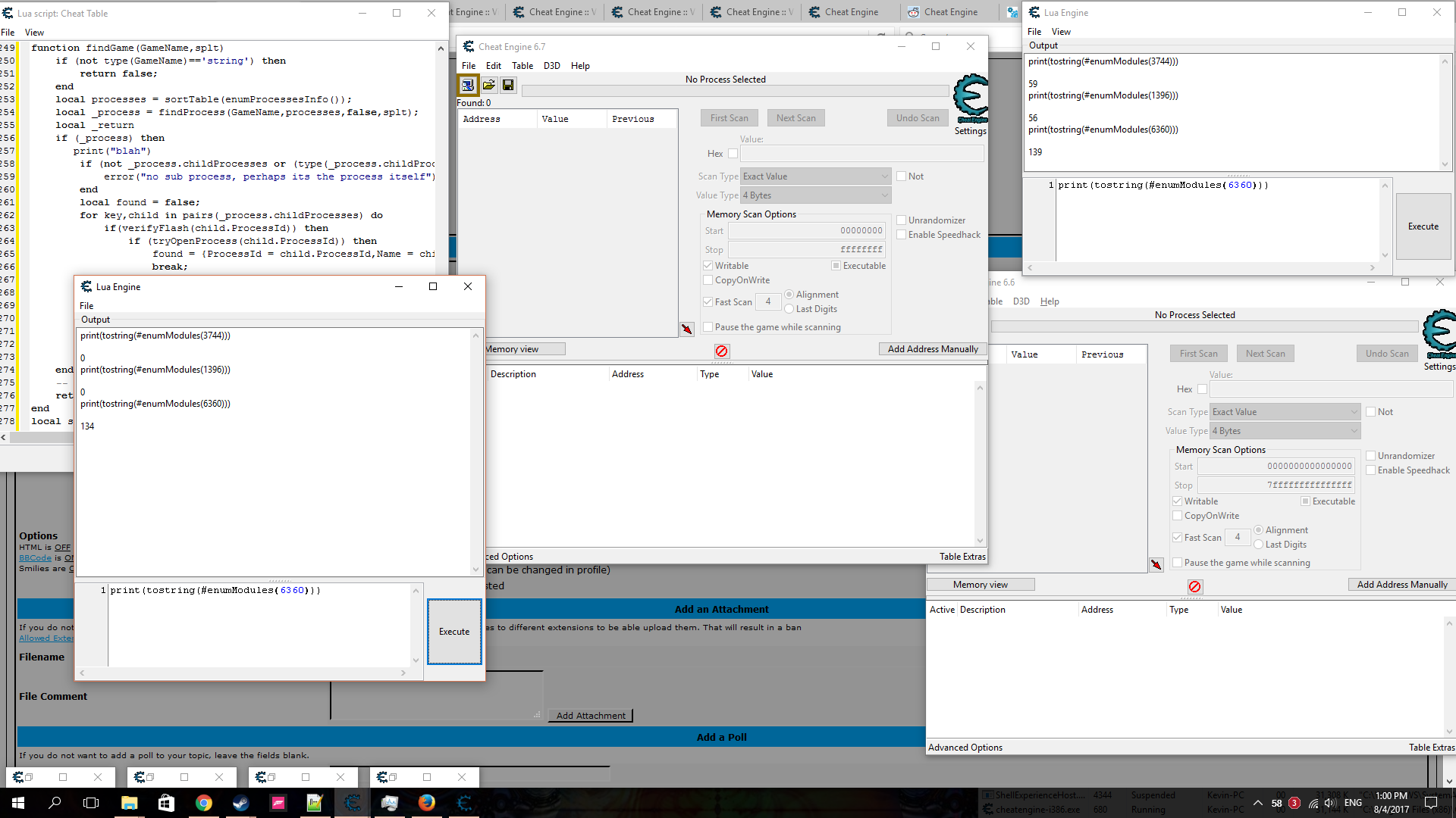 Cheat Engine View Topic Enummodules Bug 