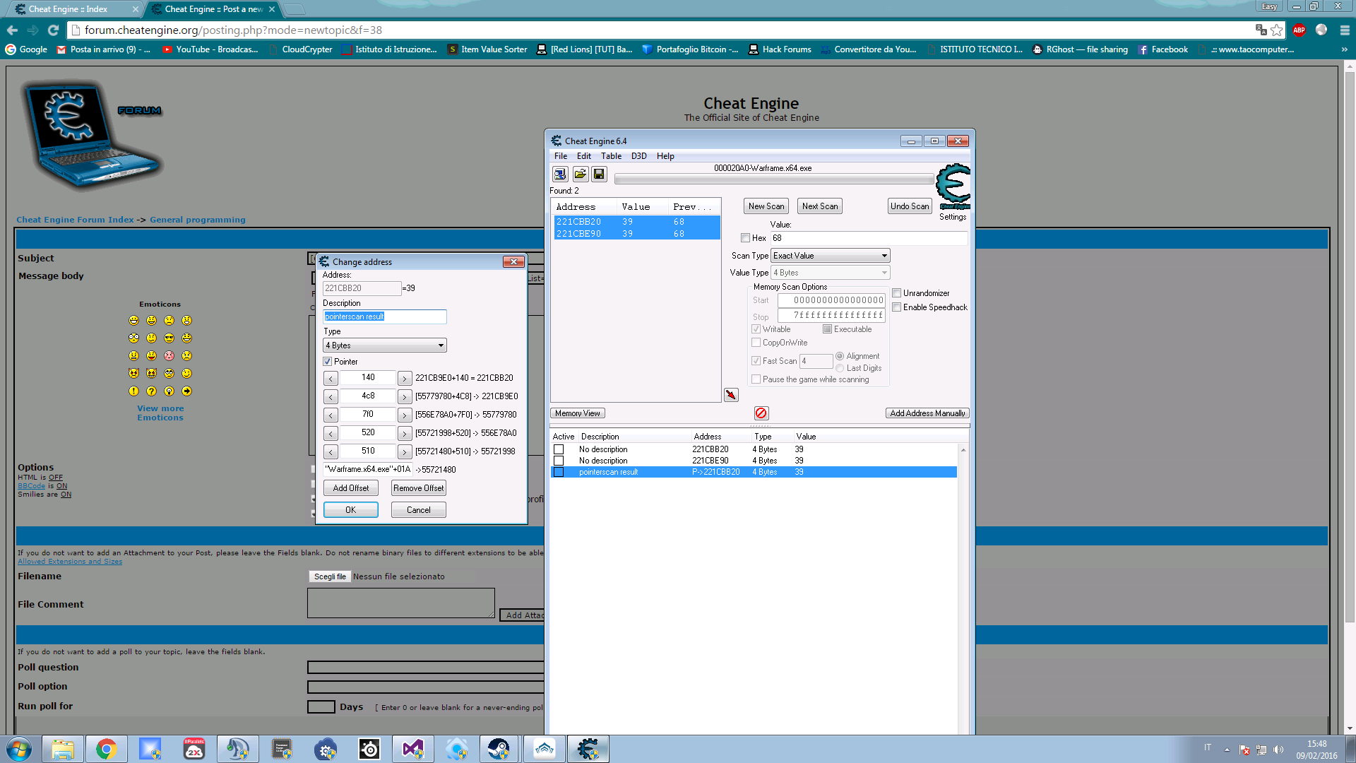 Cheat Engine View Topic C Pointer Adding Offset Problem