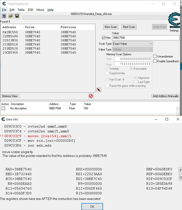 Cheat Engine :: View topic - Attempted enemy health/weapon damage hack ...